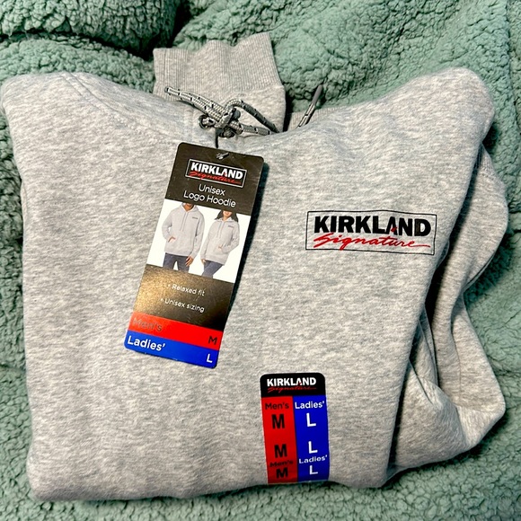 Kirkland Signature | Shirts | Kirkland Signature Men Logo Hoodie Grey M ...
